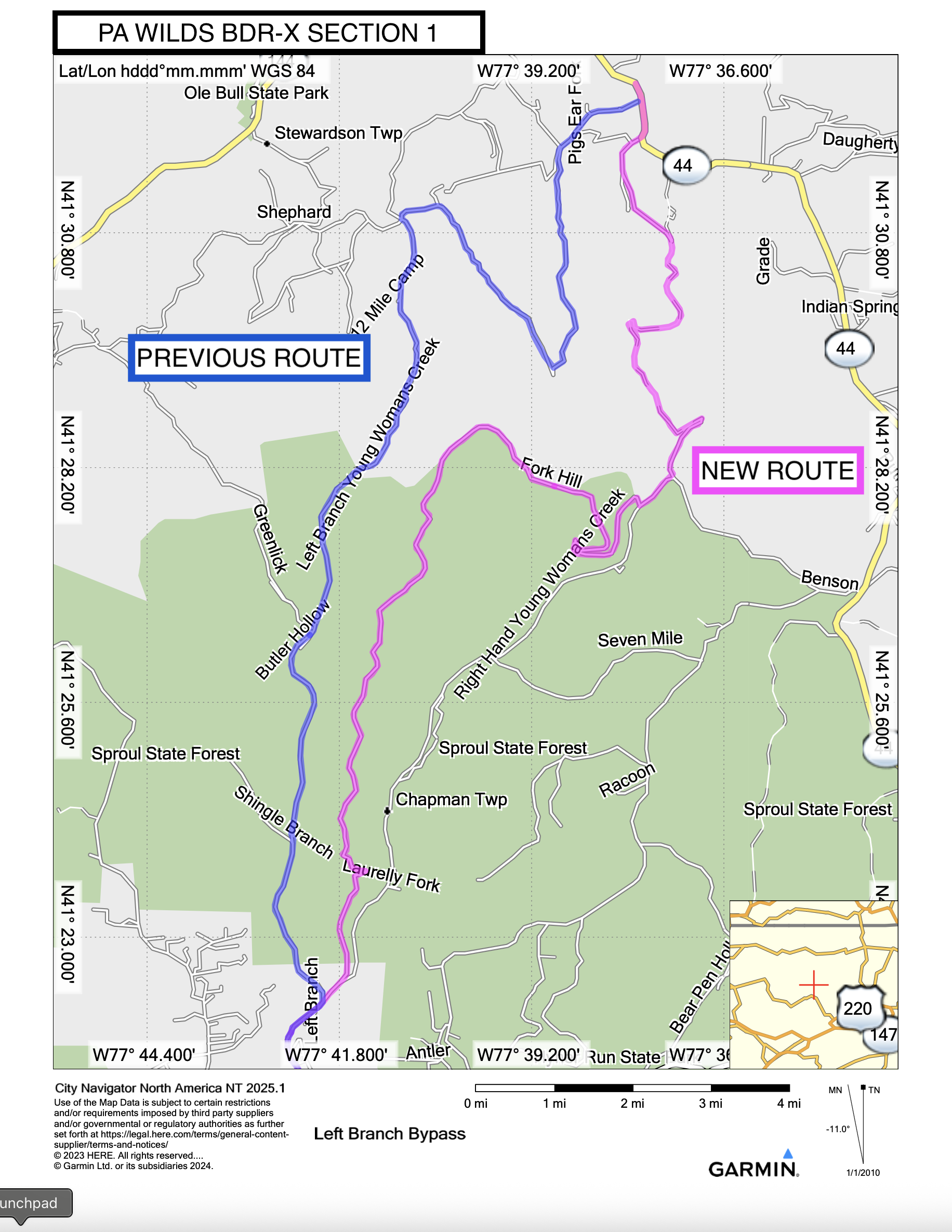 PA WILDS PENNSYLVANIA Route Updates - Backcountry Discovery Routes