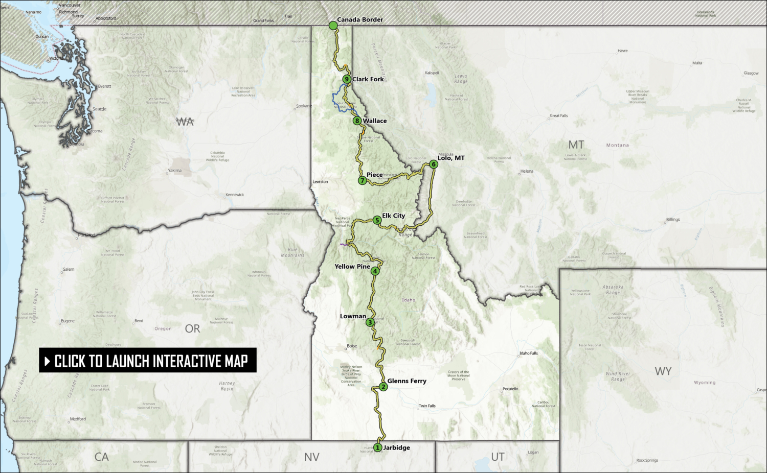 Idaho Backcountry Discovery Route (IDBDR) Map & Information