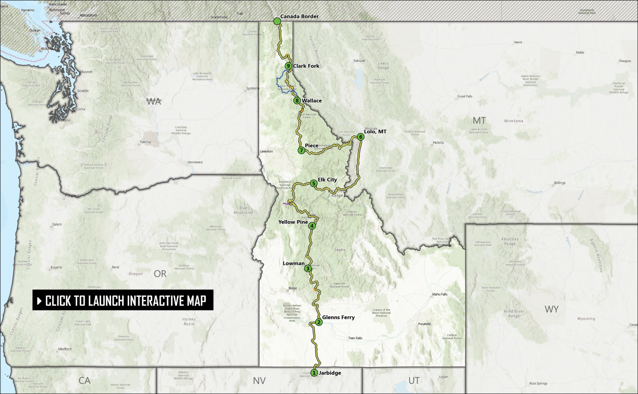 Idaho Backcountry Discovery Route (IDBDR) Map & Information