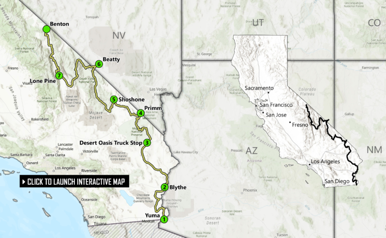 Southern California Backcountry Discovery Route (CABDR-South) Map ...