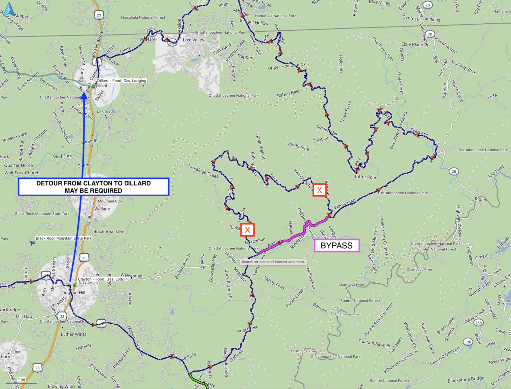 CHATTAHOOCHEE GEORGIA Route Updates - Backcountry Discovery Routes