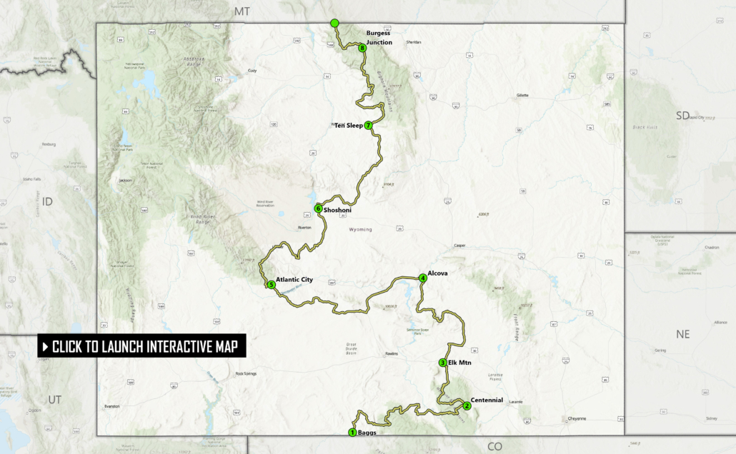 Wyoming Backcountry Discovery Route (WYBDR) Map & Information