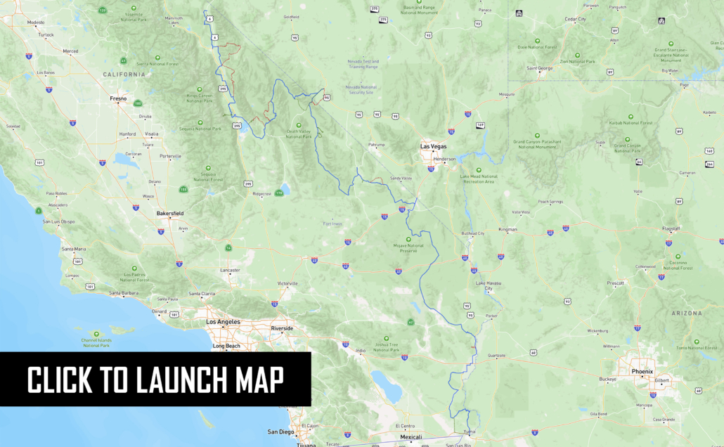 Southern California Backcountry Discovery Route (CABDR-South) Map ...