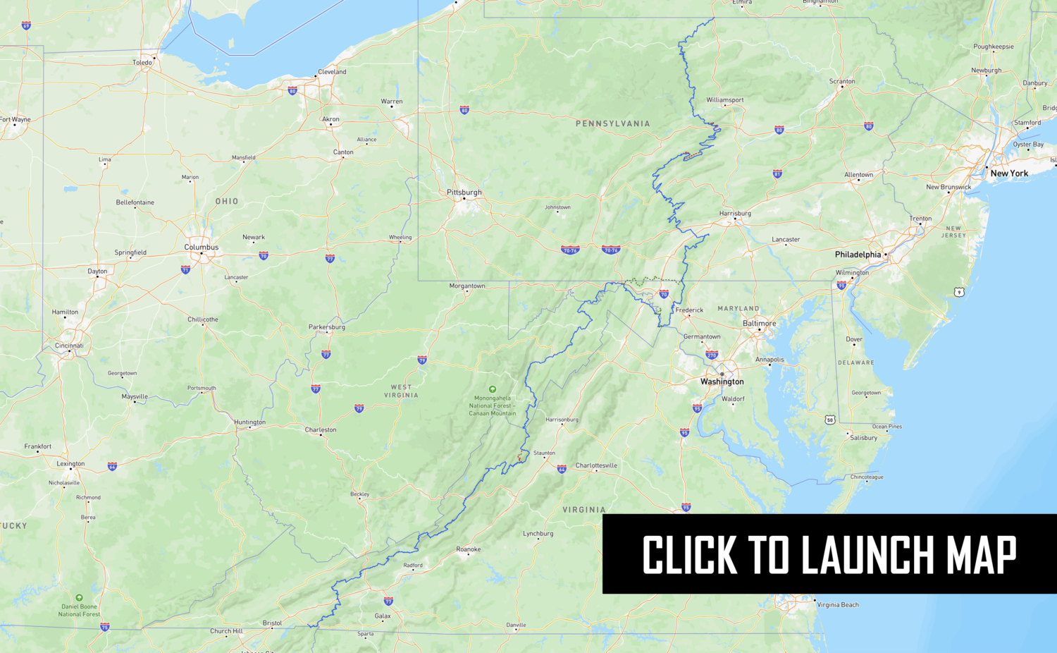 Mid Atlantic Backcountry Discovery Route (MABDR) Map & Information