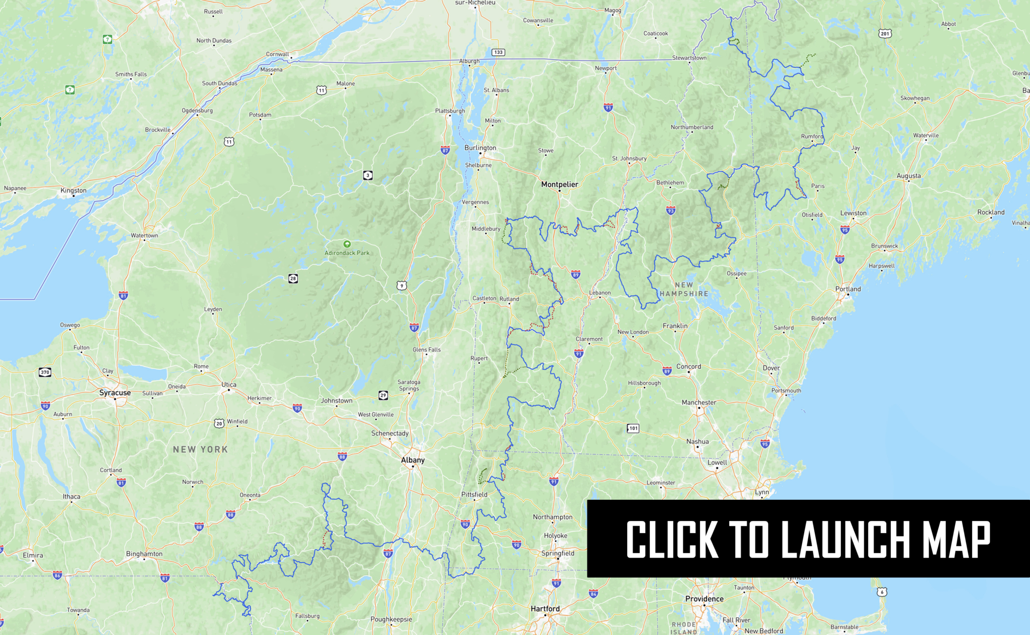 North East Backcountry Discovery Route (NEBDR) Map & Information