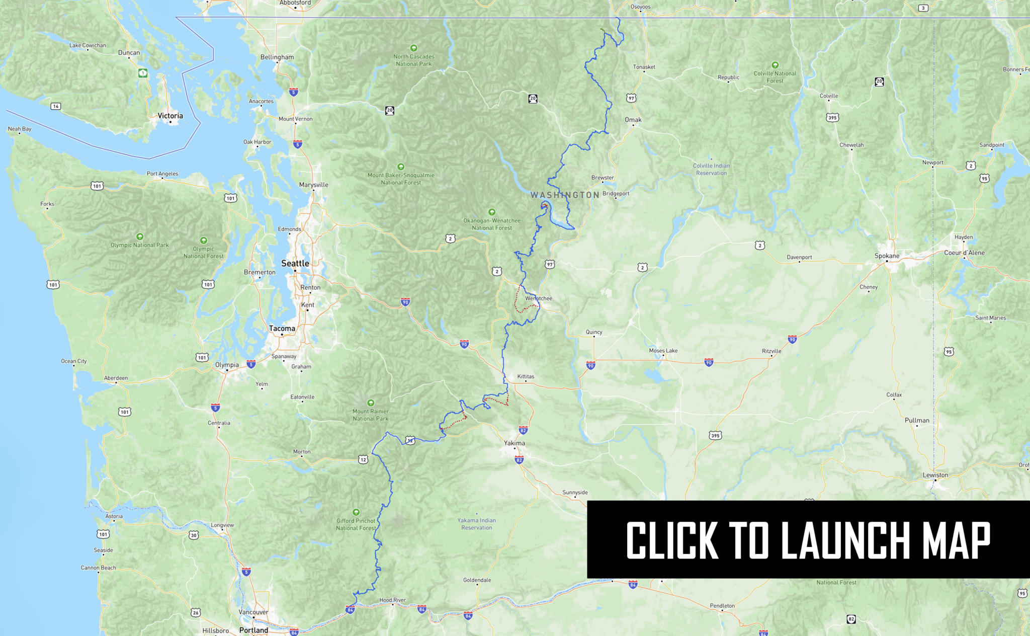 Washington Backcountry Discovery Route (WABDR) Map & Information